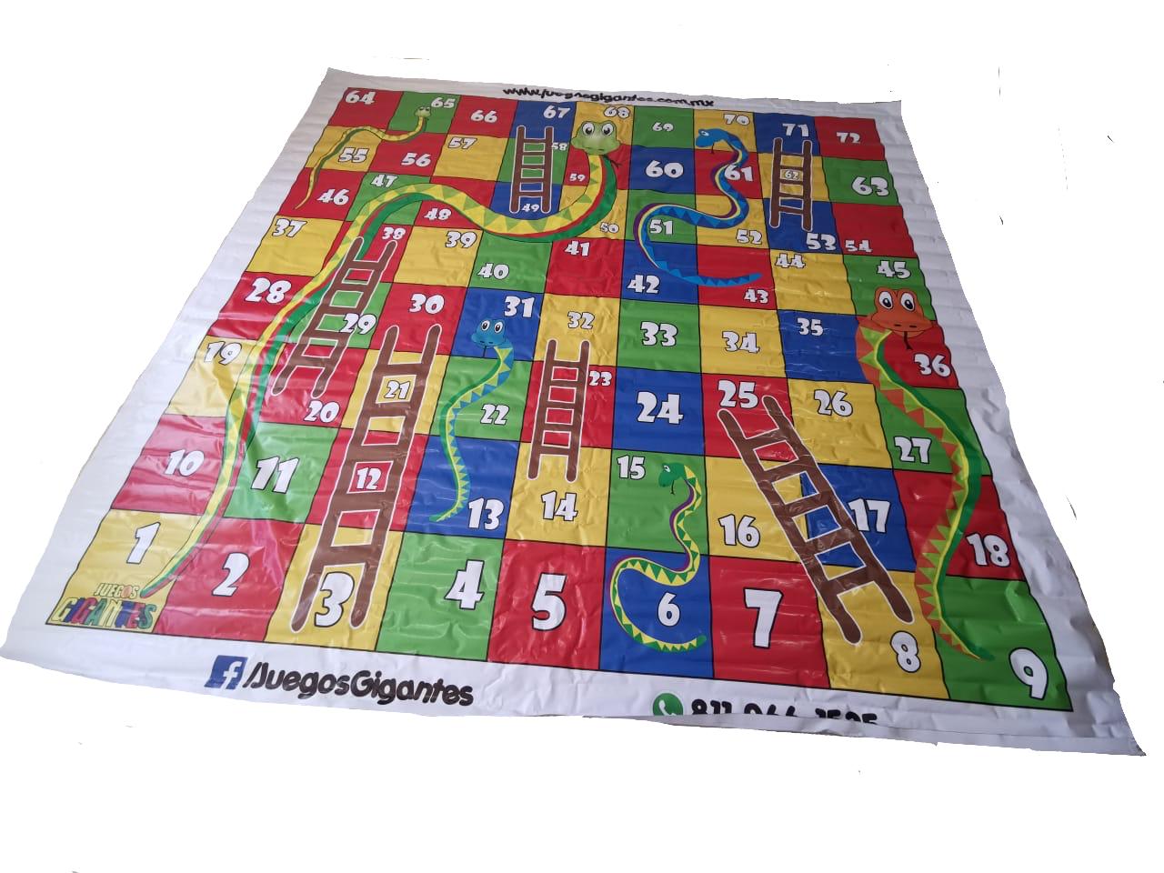 SERPIENTES Y ESCALERAS 3×3 M – Juegos Gigantes