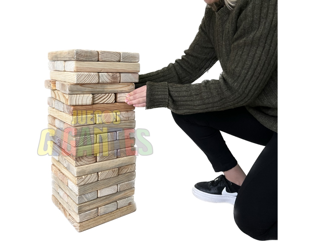 JENGA MADERA 54 PIEZAS – Juegos Gigantes